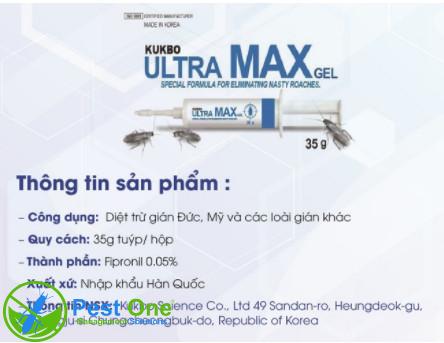 Gel diệt gián Ultramax Đức, bả diệt gián Hàn Quốc chính hãng